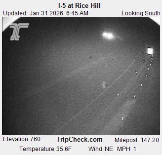 I-5 at Rice Hill, Oregon Road and Traffic Cam